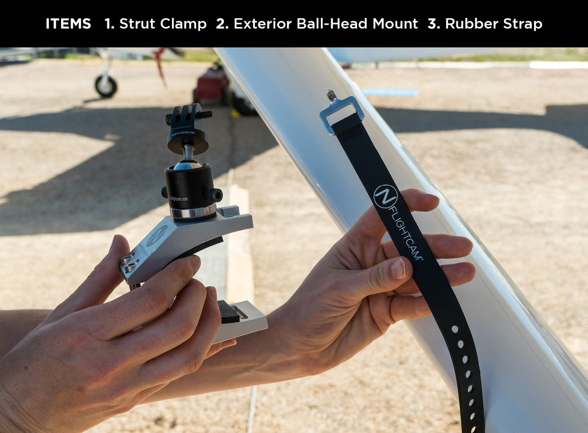 Nflightcam Airplane Strut Clamp Camera Mount